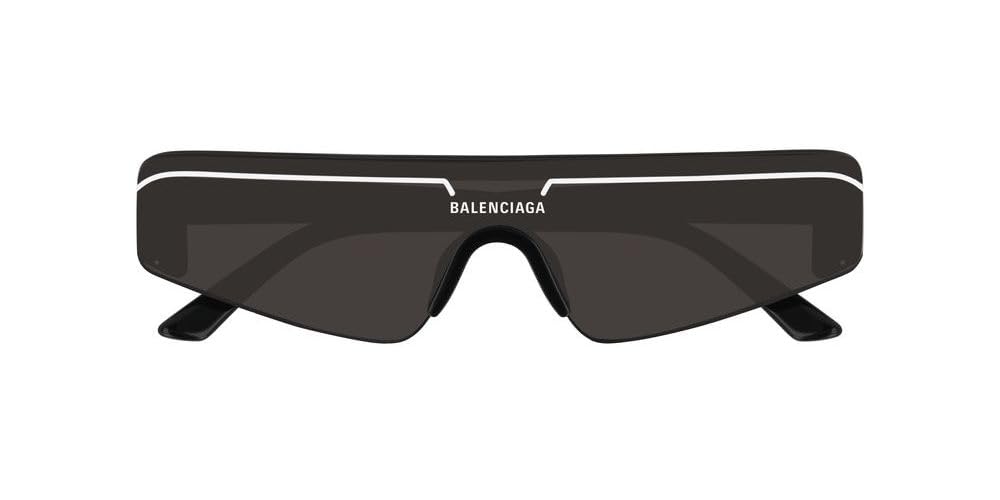 Balenciaga Shield Sunglasses BB0003S 001 Black 99mm 0003