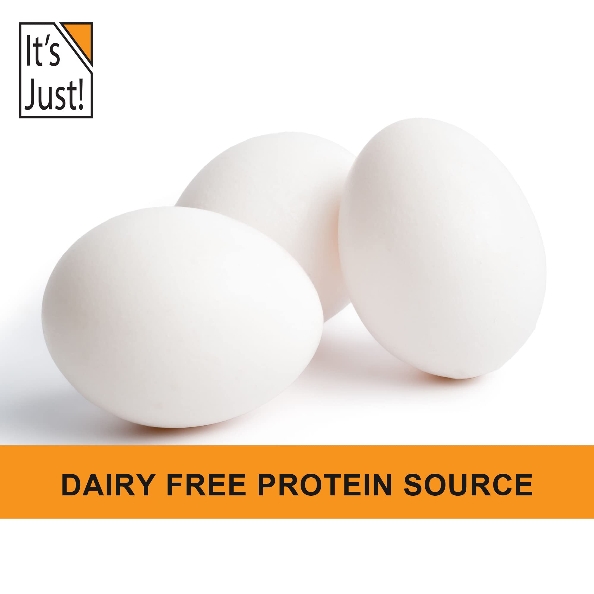 It's Just! - Egg White Protein Powder, Made in USA from Cage-Free Eggs, Dried Egg Whites (Unflavored, 8oz)