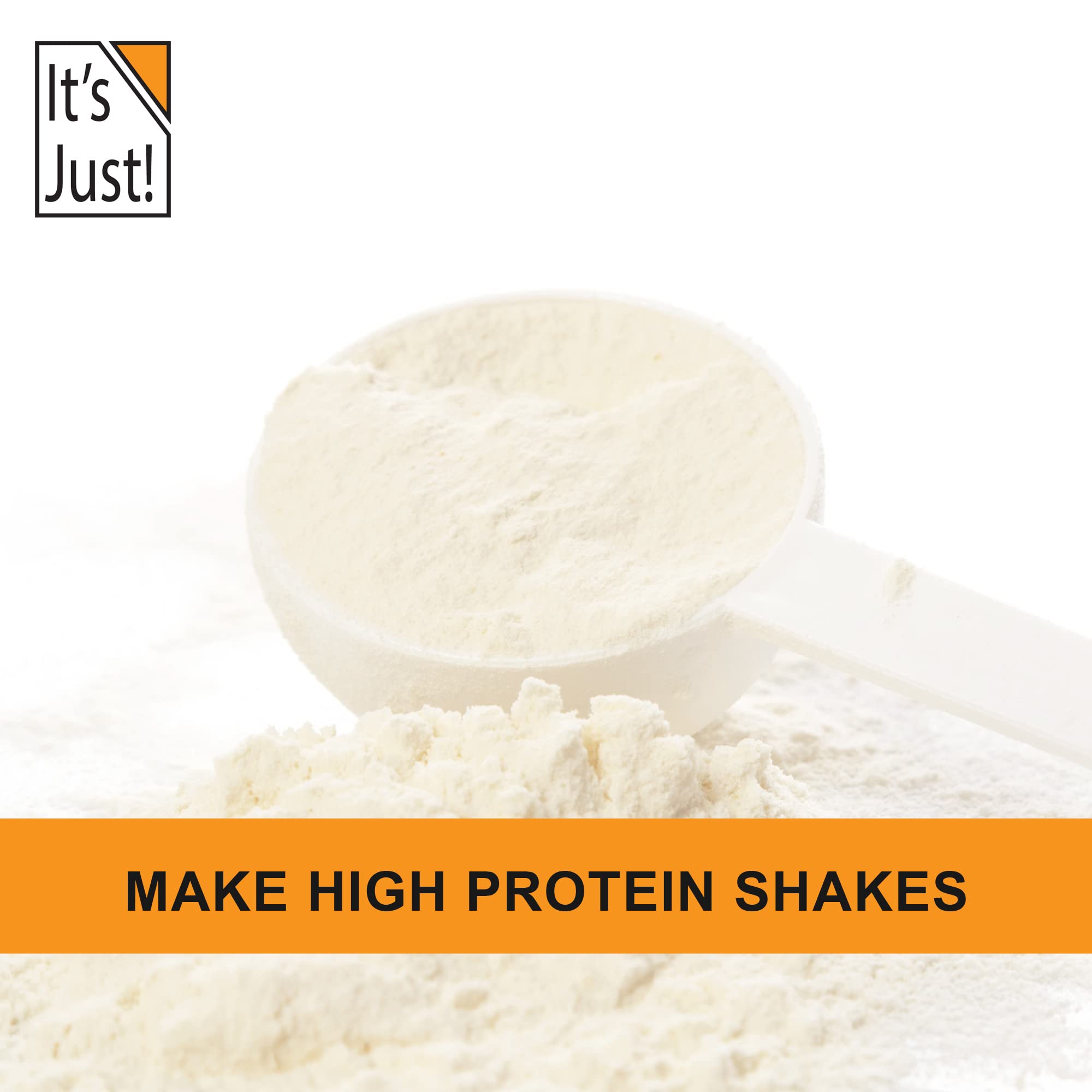 It's Just! - Egg White Protein Powder, Made in USA from Cage-Free Eggs, Dried Egg Whites (Unflavored, 8oz)