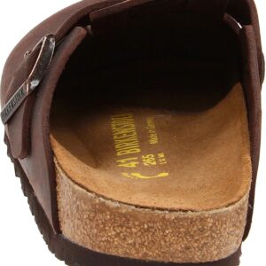 Birkenstock Unisex Boston Soft Footbed Clog Slip On Mule Sandal, Habana Oiled Leather, 36, 5-5.5 Women/3-3.5 Men