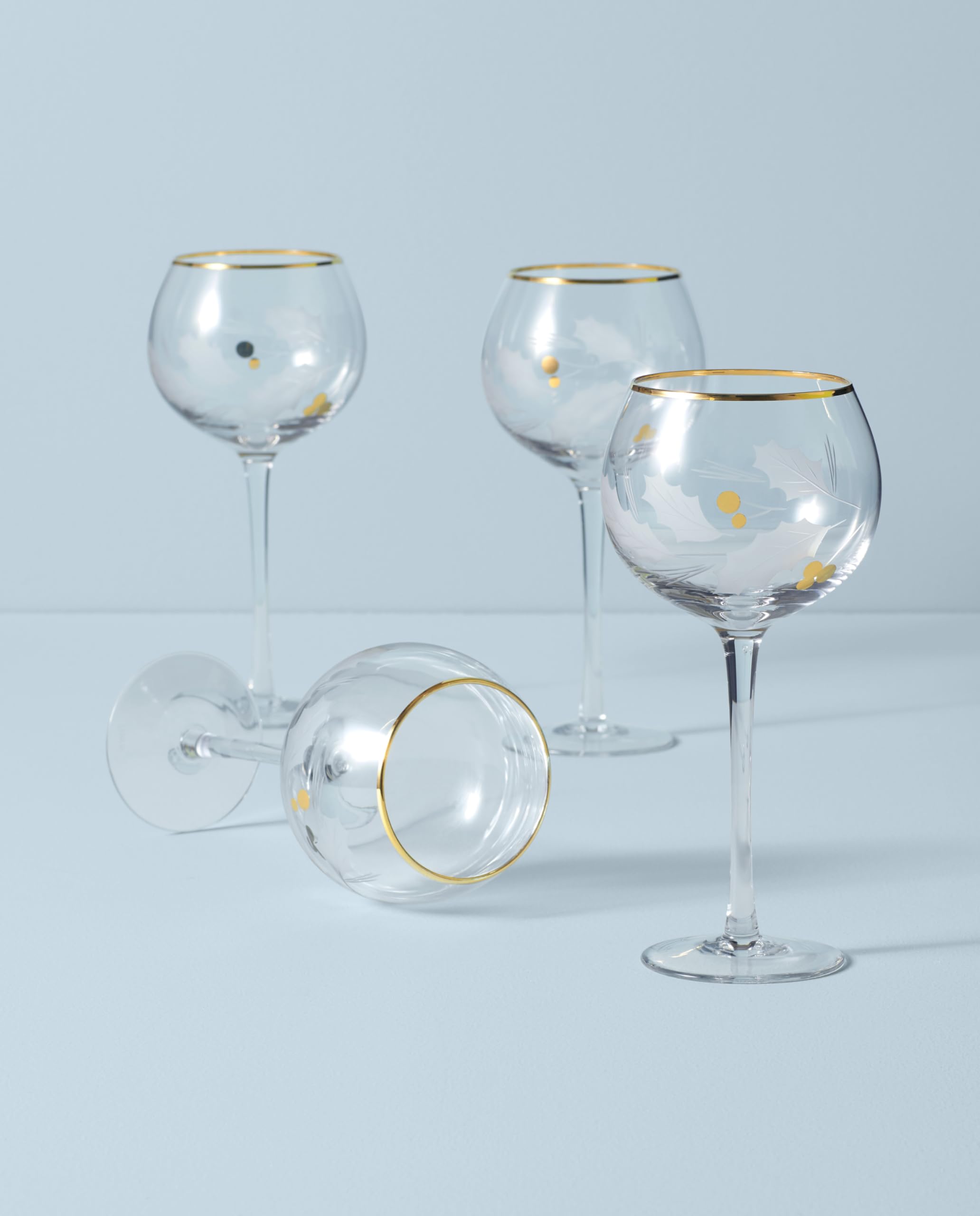 Lenox 886857 Holiday Gold 4-Piece Balloon Glass Set