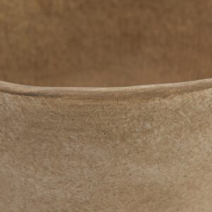 Creative Co-Op Boho Terracotta Footed Planter with Organic Edge, Matte Taupe