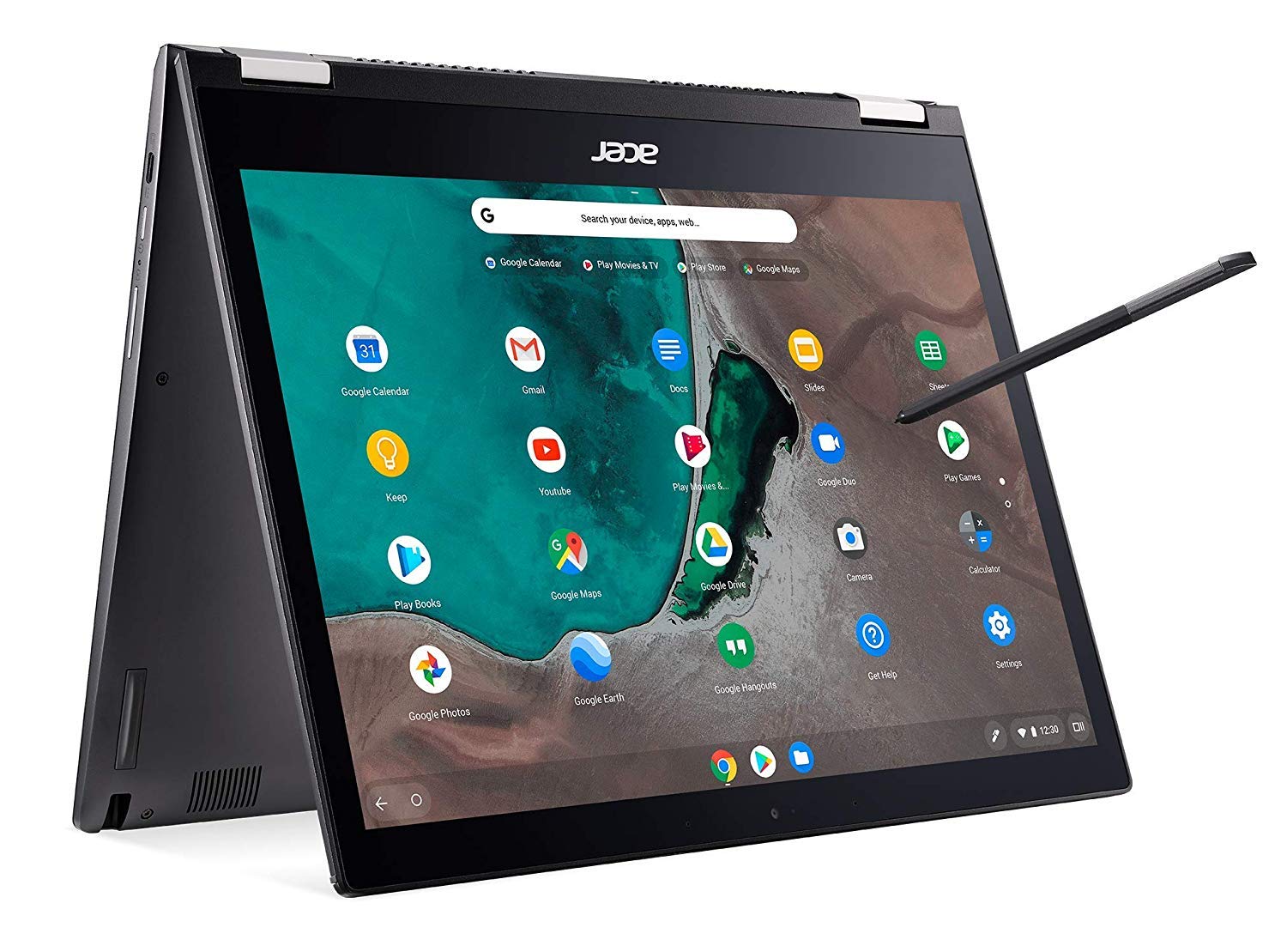 Acer Chromebook Spin 13 CP713 2-in-1 Convertible, 8th Gen Intel Core i5-8250U, 13.5in 2K Resolution Touchscreen, 8GB LPDDR3, 128GB eMMC, Backlit Keyboard, Aluminum Chassis (Renewed)