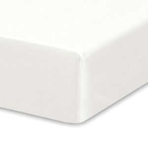 PURE BAMBOO Crib Fitted Sheet (52"x28"x6") - Genuine 100% Organic Viscose Derived from Bamboo, Luxuriously Soft, Ultimate Cooling, Fits Standard Size Crib Mattress (White)