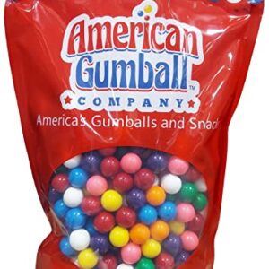 American Gumball Company Assorted Refill Gumballs 2 Pound Bag - .62 inch Small Gumballs for Gumball Machine