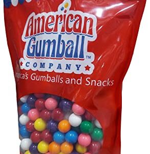 American Gumball Company Assorted Refill Gumballs 2 Pound Bag - .62 inch Small Gumballs for Gumball Machine