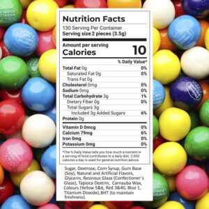 Gumballs for Gumball Machine - 0.5 Inch Mini Gumballs for Kids - Gumball Machine Refills - 1 LB Chewing Gum - Fruit Flavored Bubble Gum