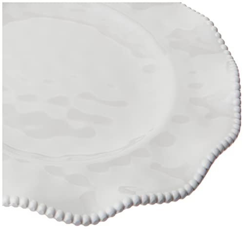 Certified International Perlette Cream Melamine 11" Dinner Plates, Set of 4