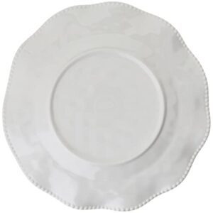 Certified International Perlette Cream Melamine 11" Dinner Plates, Set of 4