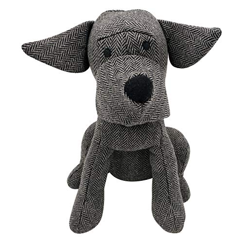 Fabric Animal Door Stopper Gifts for Mom Doorstops Book Stopper Wall Protectors Anti Collision Decorative Dark Grey Dog