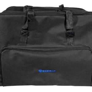 Rockville Rolling Travel Bag for Most 15" DJ PA Speakers w/Handle+Wheels (SB15)