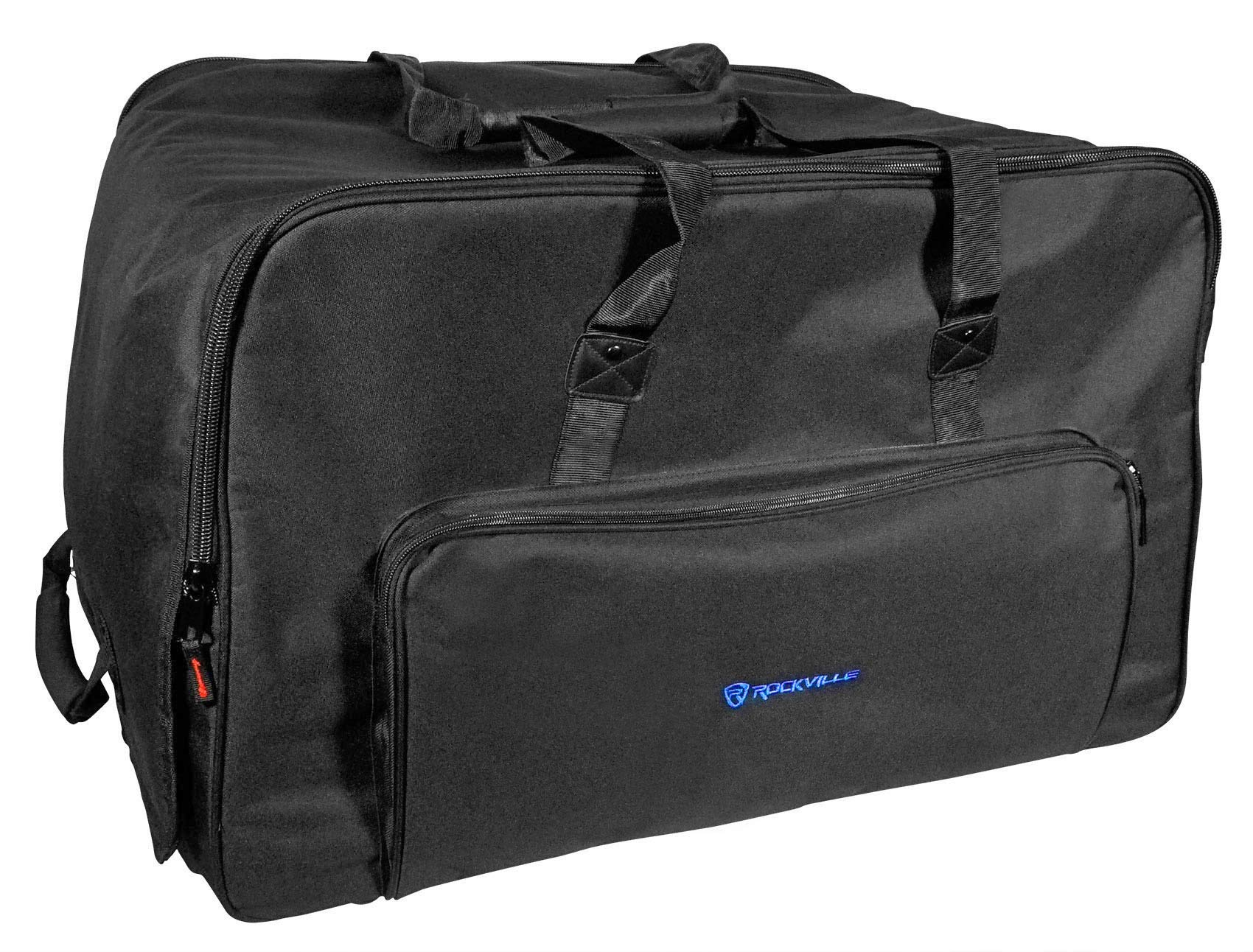 Rockville Rolling Travel Bag for Most 15" DJ PA Speakers w/Handle+Wheels (SB15)