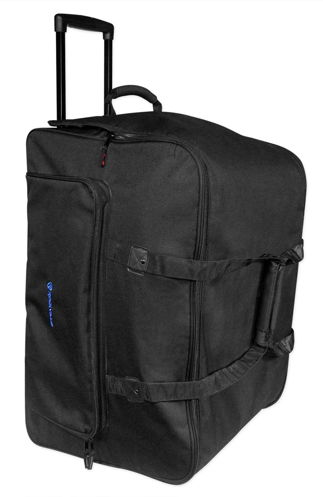 Rockville Rolling Travel Bag for Most 15" DJ PA Speakers w/Handle+Wheels (SB15)