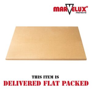 Marvelux 36" x 48" Heavy Duty Polycarbonate Office Chair Mat with Lip for Carpets, 2 Pack, Clear Carpet Protector for Low, Standard and Medium Pile Carpeted Floors, Shipped Flat, Multiple Sizes