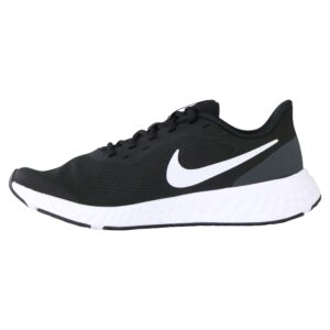 nike men's revolution 5 wide running shoe, black/white-anthracite, 9 4e us