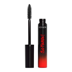 revlon mascara, so fierce eye makeup, lasts up to 24 hours, no clump, smudge proof, flake proof, 701 blackest black, 0.25 fl oz