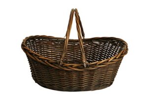 wald imports 1001-lg 19.5 in. dark willow basket