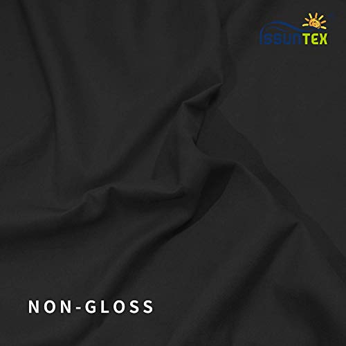 ISSUNTEX 10X24 ft Background Muslin Backdrop, Photo Studio, Collapsible High Density Screen for Video Photography and Television-Black