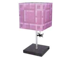 minecraft nether portal desk lamp with ender dragon pull