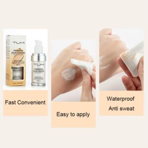 30ml TLM Flawless Color Changing Liquid Foundation Makeup Change To Your Skin Tone By Just Blending