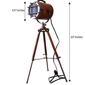 collectiblesBuy Marine Vintage Low Floor Lamp Antique Studio Model Searchlight with Tripod