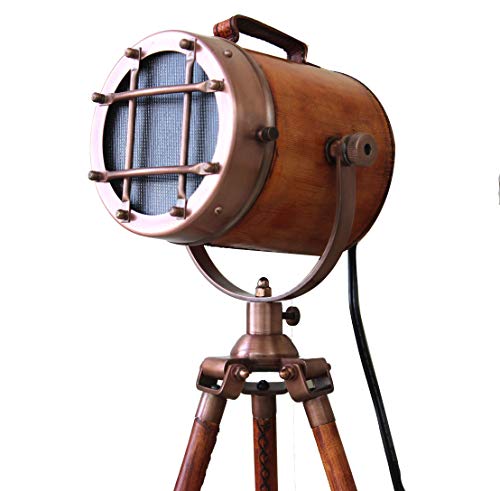 collectiblesBuy Marine Vintage Low Floor Lamp Antique Studio Model Searchlight with Tripod