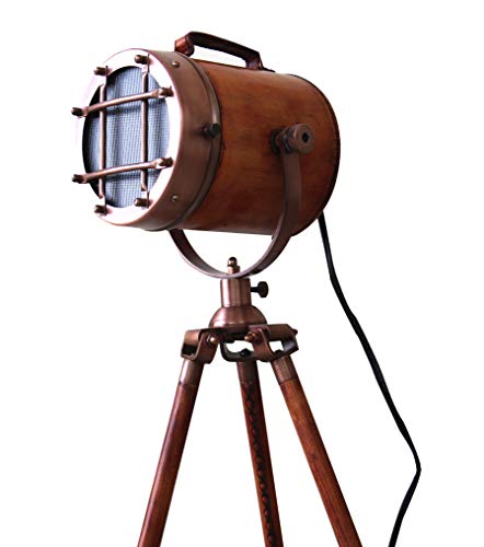 collectiblesBuy Marine Vintage Low Floor Lamp Antique Studio Model Searchlight with Tripod