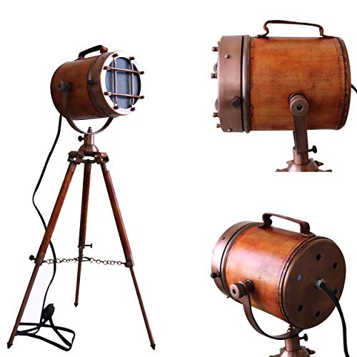 collectiblesBuy Marine Vintage Low Floor Lamp Antique Studio Model Searchlight with Tripod