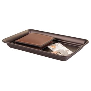 iDesign Countertop Guest Towel Tray, Bathroom Vanity Organizer-Set of 4, Bronze 4 Count