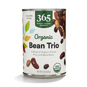 365 by whole foods market, organic bean trio, 15 ounce