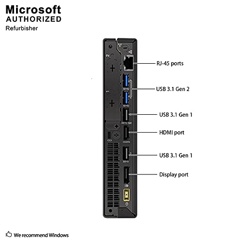 Lenovo ThinkCentre M720q 10T7002CUS Desktop Computer - Intel Core i5 8th Gen i5-8400T 1.70 GHz - 8 GB RAM DDR4 SDRAM - 256 GB SSD - Tiny - Raven Black