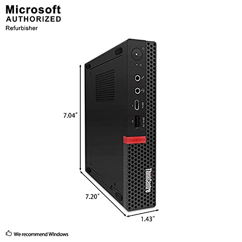 Lenovo ThinkCentre M720q 10T7002CUS Desktop Computer - Intel Core i5 8th Gen i5-8400T 1.70 GHz - 8 GB RAM DDR4 SDRAM - 256 GB SSD - Tiny - Raven Black