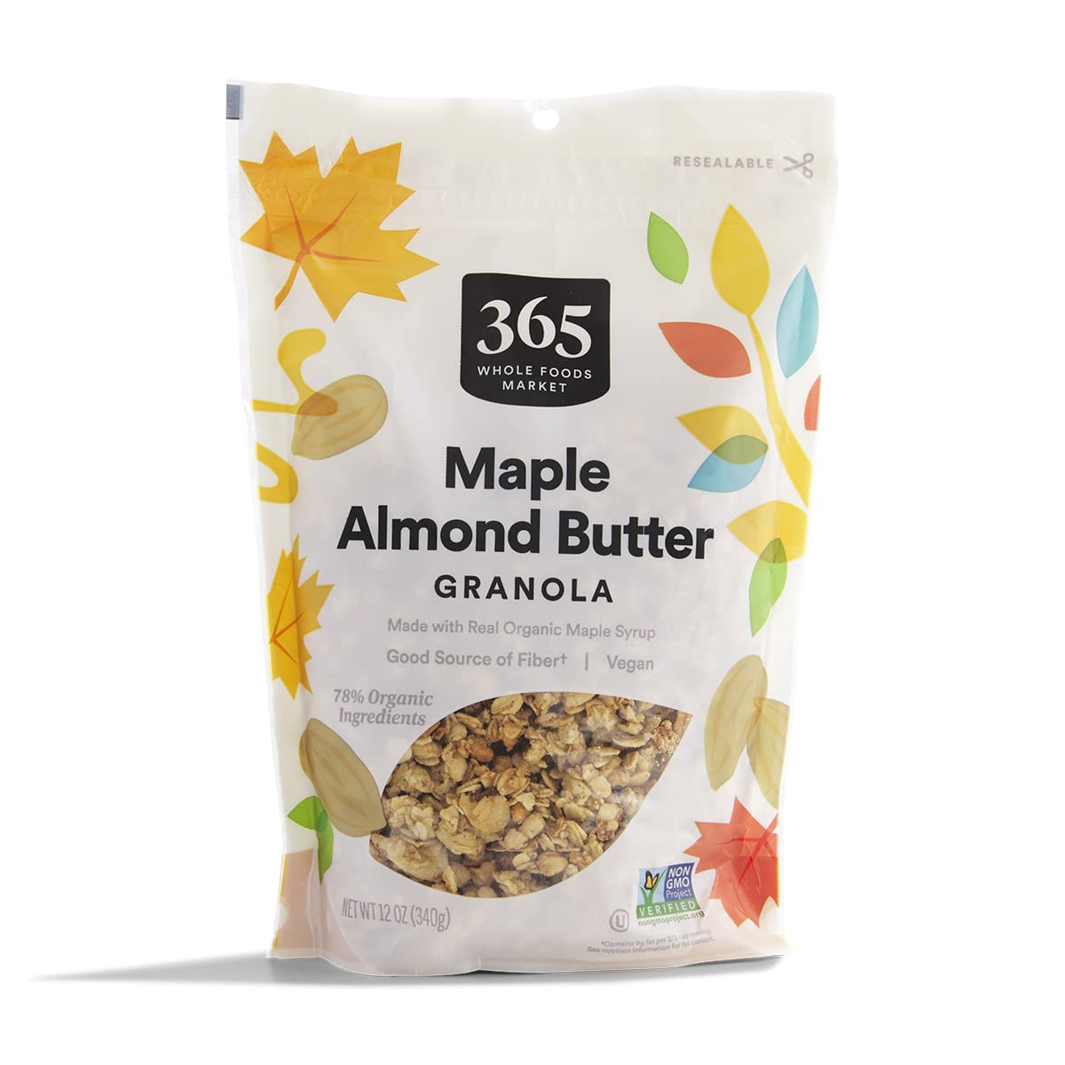 365 by Whole Foods Market, Granola Maple And Almond Butter Bag, 12 Ounce