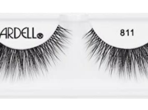 Ardell Faux Mink 811 Black False Lashes, Lightweight with Invisiband, 4 pairs