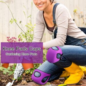 Toyfun Knee Pads for Gardening Cleaning, Knee Pads for Work Knee Pads for Scrubbing Floors Memory Foam Knee Pads (Purple)