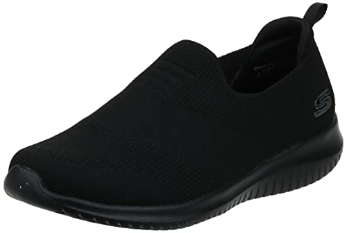 Skechers womens Ultra Flex - Harmonious Sneaker, Black 3, 10 US