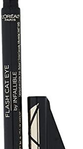 L'Oreal Paris Makeup Infallible Flash Cat Eye Waterproof Liquid Eyeliner, Black, 0.44 oz.