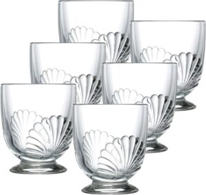 la rochere set of 6, belle isle 11 oz wine, juice glass, drinkware set, one size, clear