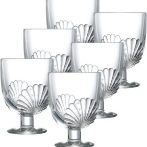 La Rochere Set of 6, Belle Isle 10 oz Wine Glasses, Drinkware Set, One Size, Clear