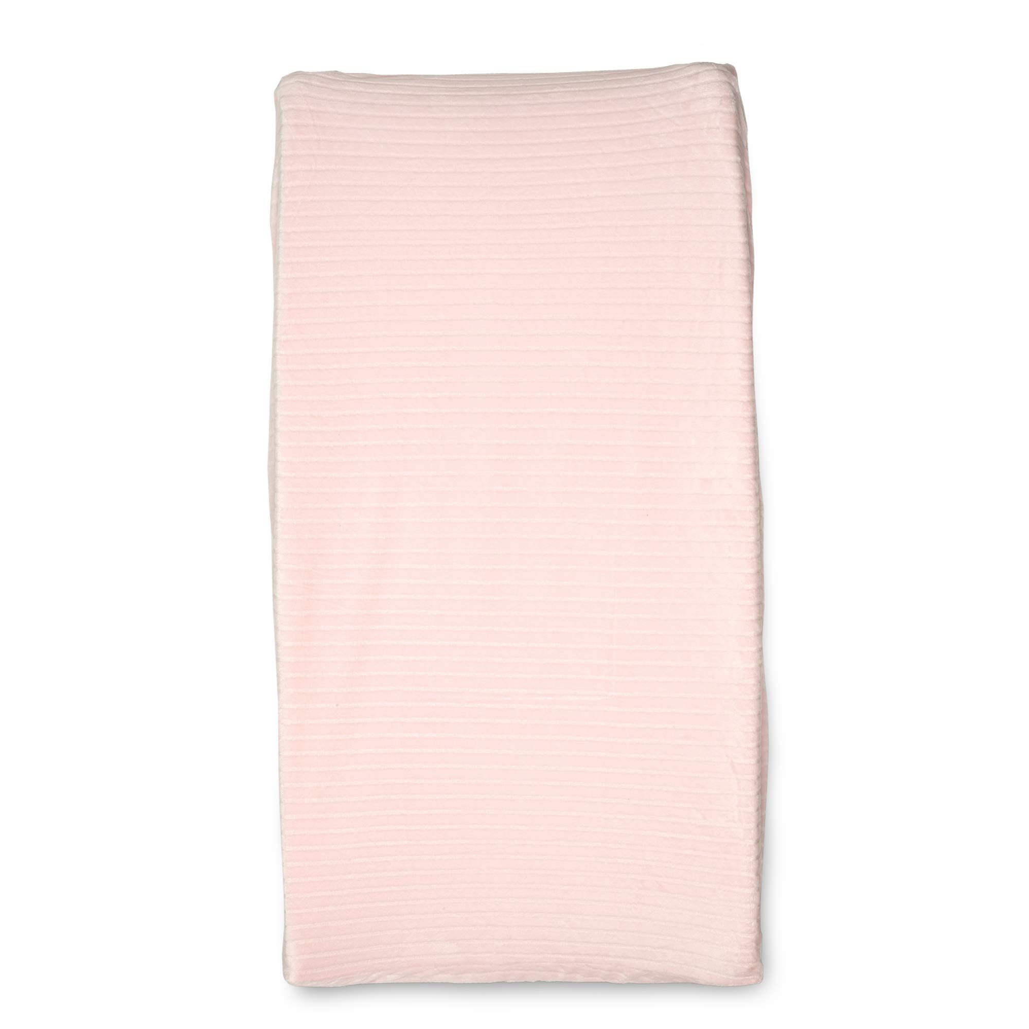 Boppy Changing Pad Cover, Pink Ribbed Minky Fabric