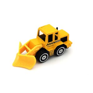 YIMORE Alloy Engineering Truck Mini Pocket Size Construction Models Play Vehicles Toy for Kids Party Favors Cake Decorations Topper Birthday Gift, 6Pcs Set