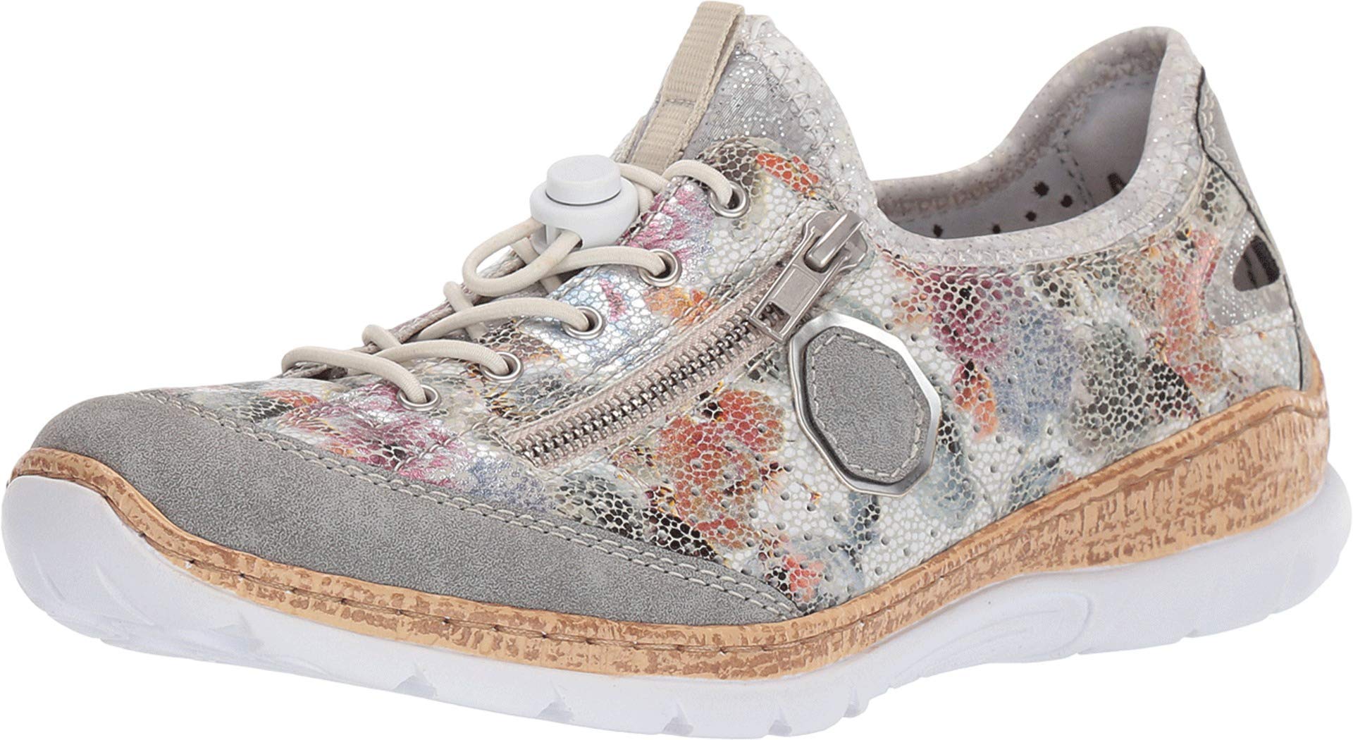 Rieker N42V1-40 Cement/White/Multi/Argento EU 41 (US Women's 9.5) M