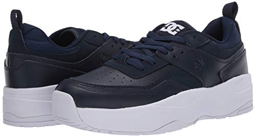 DC Women's E.TRIBEKA Platform Skate Shoe, Navy, 11 M US