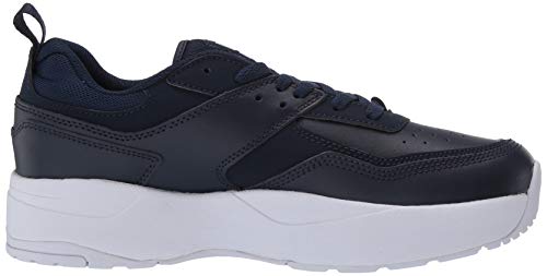 DC Women's E.TRIBEKA Platform Skate Shoe, Navy, 11 M US