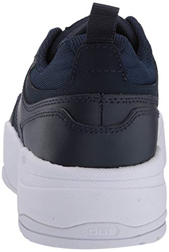 DC Women's E.TRIBEKA Platform Skate Shoe, Navy, 11 M US