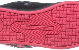 DC womens Court Graffik Skate Shoe, Black/Hot Pink, 8 US