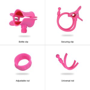 Baby Hands-Free Feeding Bottle Holder, can be rotated 360º, Used for Baby Stroller, Baby Crib, Feeding Support, can be Bent to The Desired Position