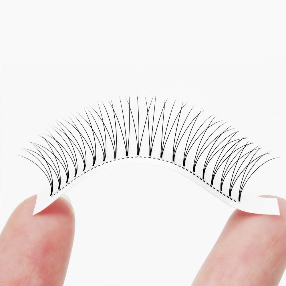 QUEWEL Volume Lash Extensions 5D 0.10mm D Curl Mix-8-15mm Short Stem Premade Fans Soft|Optinal 3D|4D|5D|6D|7D|8D 0.07/0.10mm C/D 8-20mm Mix-9-16mm 12-15mm 8-15mm|(5D 0.10D MIX8-15)