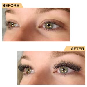 QUEWEL Volume Lash Extensions 5D 0.10mm D Curl Mix-8-15mm Short Stem Premade Fans Soft|Optinal 3D|4D|5D|6D|7D|8D 0.07/0.10mm C/D 8-20mm Mix-9-16mm 12-15mm 8-15mm|(5D 0.10D MIX8-15)