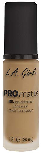 L.A. Girl Pro Matte Foundation, Medium Beige, 1 Fluid Ounce